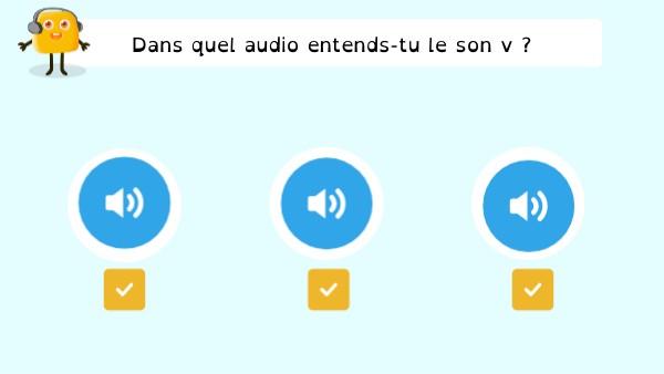 Dans quel audio entends-tu le son v ? | Genially