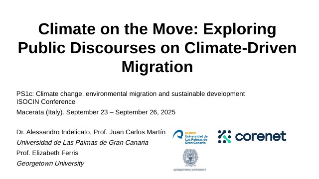 Climate on the Move: Exploring Public Discourses on Climate-Driven ...