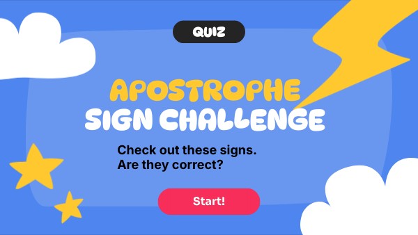 En414 - apostrophe Sign Challenge | Genially