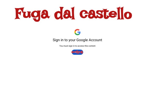 Fuga dal castello | Genially