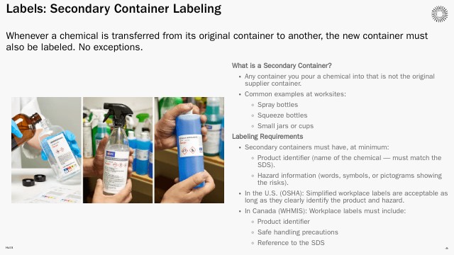 Labels: Secondary Container Labeling | Genially