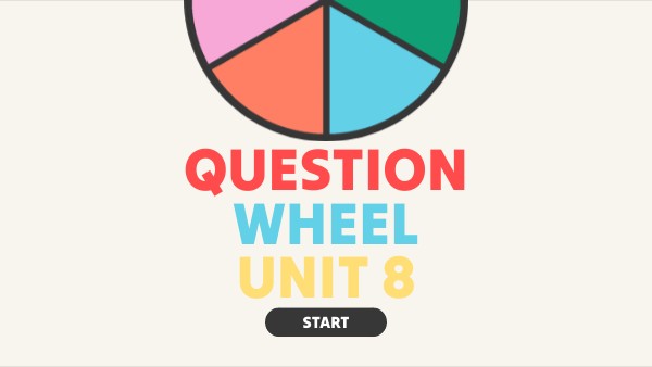 QUESTION WHEEL UNIT 8 | Genially