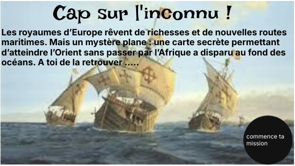 Cap sur l'inconnu ! | Genially