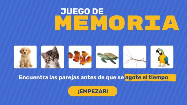 Memory de los animales | Genially