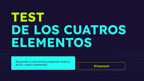 Test de los cuatros elementos | Genially