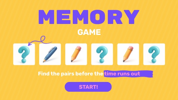 Memory Game | Genially