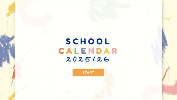 Calendrier école 2025-2026 | Genially