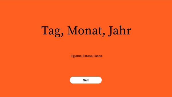Tag, Monat, Jahr | Genially