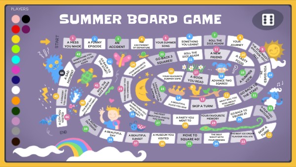 SUMMER BOARD GAME | Genially