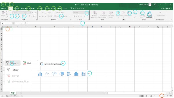 Elementos de Excel. | Genially