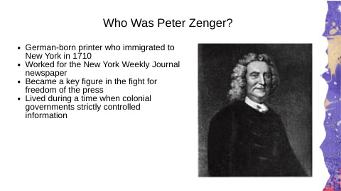 Who Was Peter Zenger? | Genially