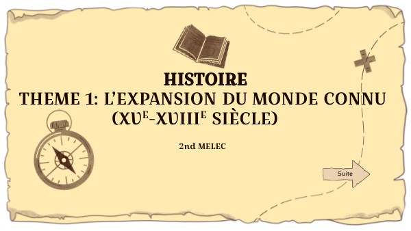 HISTOIRE THEME 1: L’expansion du monde connu (XVe-XVIIIe siècle) | Genially