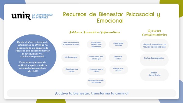 Recursos de Bienestar Psicosocial y Emocional | Genially