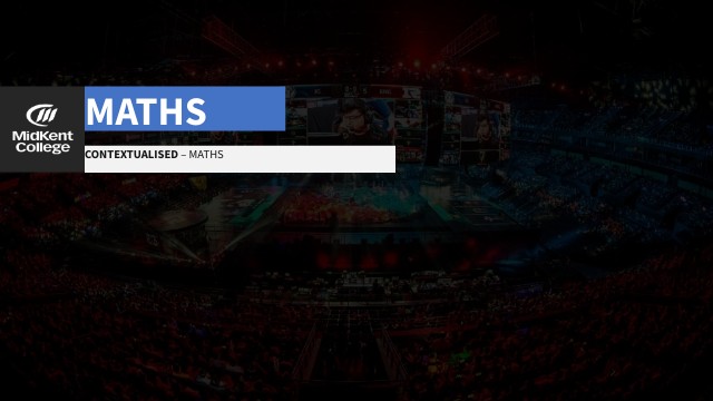 Contextualised maths - Esports - Lesson 1 | Genially