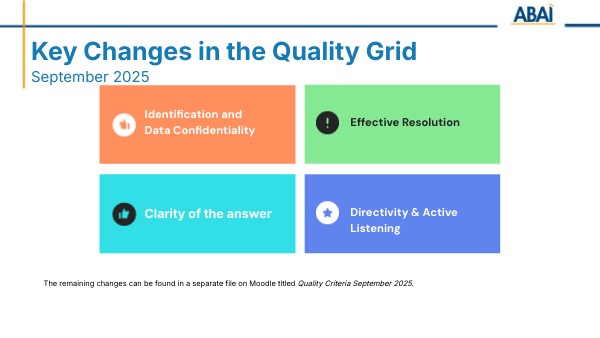 Key Changes in the Quality Grid | Genially