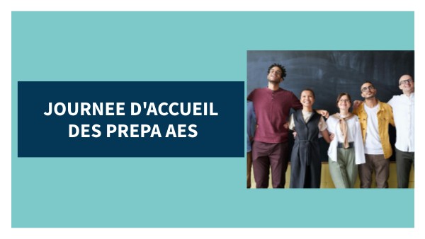 Accueil prépa AES | Genially