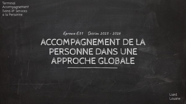 Accompagnement de la personne dans une approche globale | Genially