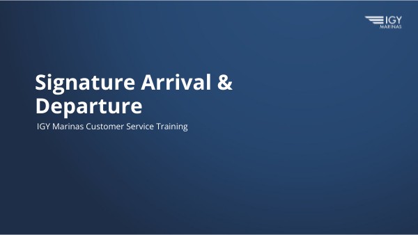 Signature Arrival & Departure | Genially
