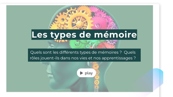 Les types de mémoire | Genially