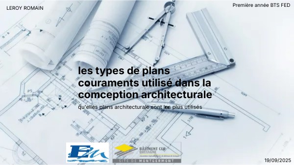 les types de plans couraments utilisé dans la comception architecturale ...