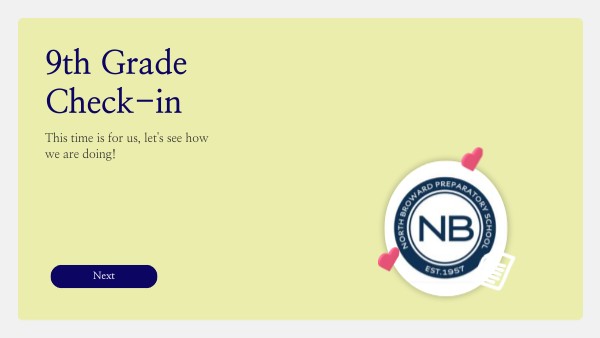 9th Grade Check-in | Genially