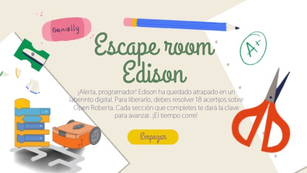 Escape room Edison | Genially