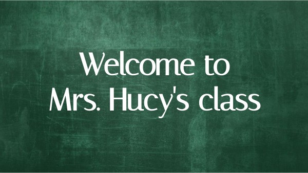 Welcome to Mrs. Hucy's class (5e) | Genially