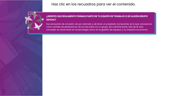 Haz clic en los recuadros para ver el contenido. | Genially