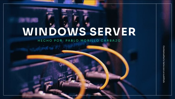WINDOWS SERVER | Genially