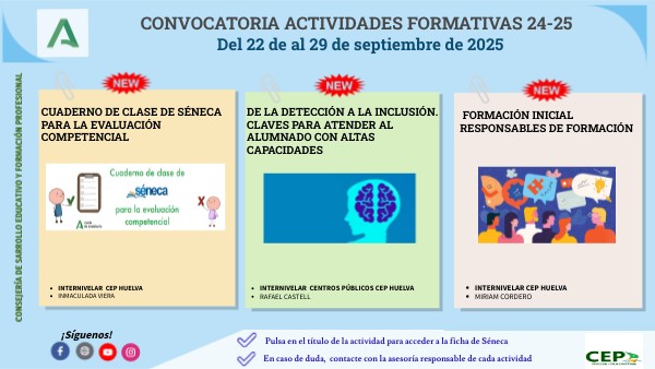 ACTIVIDADES FORMATIVAS DEL 22 AL 28 SEPTIEMBRE 2025 | Genially