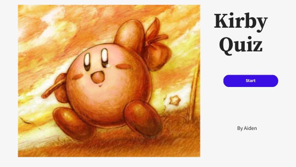 Kirby Quiz | Genially