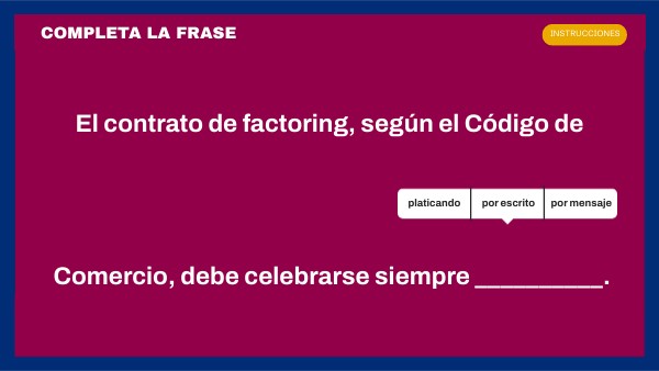 COMPLETA LA FRASE | Genially