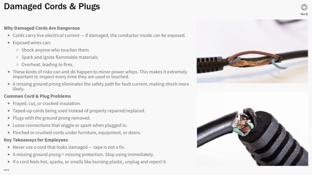 Damaged Cords & Plugs | Genially