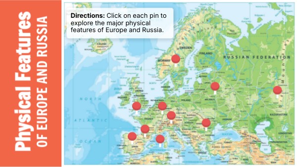 Gr7 SS Learn 2.1 Physical Geography of Europe and Russia | Genially