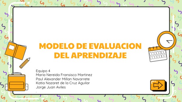 Modelo de evaluacion del aprendizaje | Genially