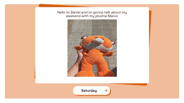 My weekend with my plushie Marco | Genially