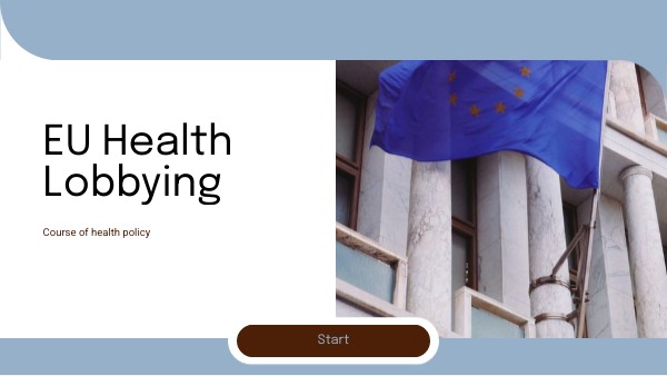 EU Health Lobbying | Genially
