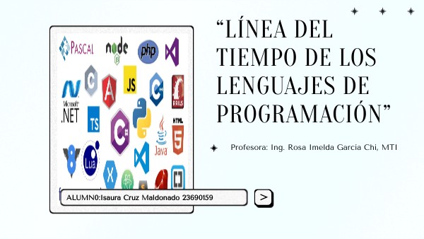 “Línea del tiempo de los Lenguajes de Programación” | Genially