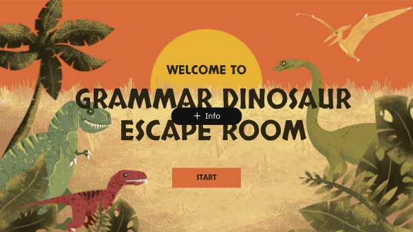 Grammar Dinosaur ESCAPE ROOM | Genially