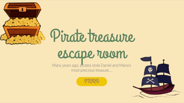 Pirate treasure escape room | Genially