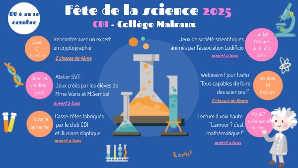Fête de la science 2025 | Genially
