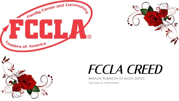 FCCLA CREED | Genially