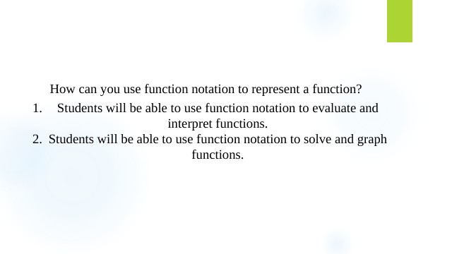 3.3 Function Notation | Genially