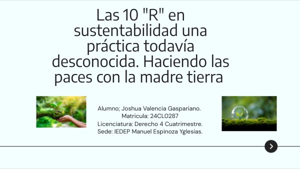 Las 10 "R" en sustentabilidad una práctica todavía desconocida ...