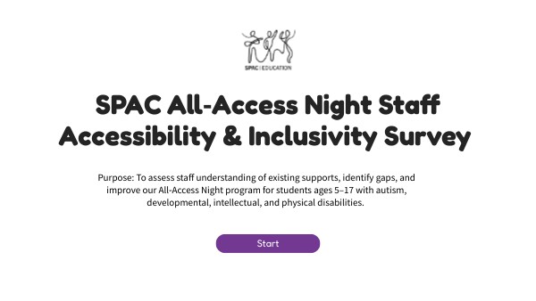 Staff Accessibility & Inclusivity Survey | Genially
