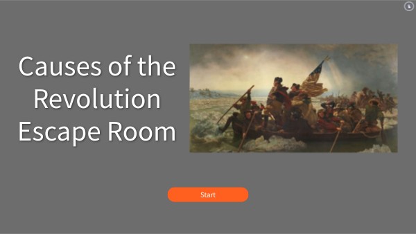 Causes of the Revolution Escape Ro Escape Room | Genially