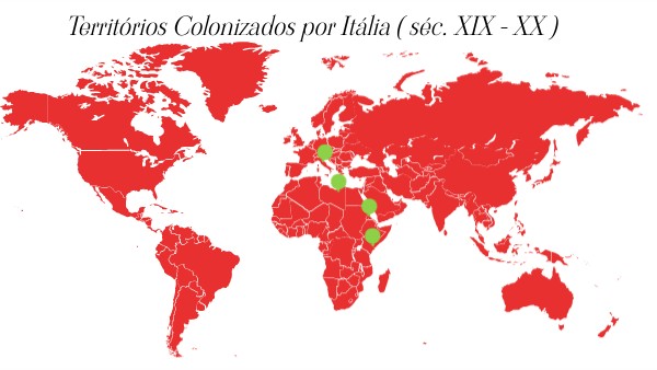 Territórios Colonizados por Itália ( séc. XIX - XX ) | Genially