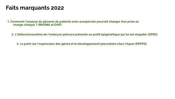 Faits marquants 2022 | Genially