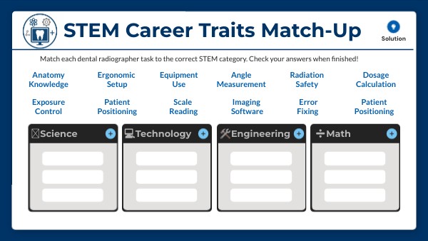 STEM Career Traits Match Up | Genially