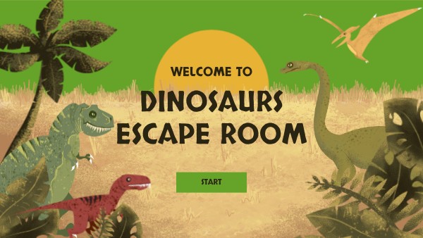 Dinosaurs Escape Room | Genially